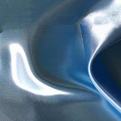 Ice Blue Bridal Satin Fabric