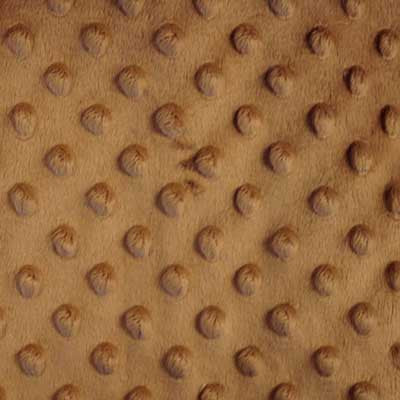 Camel Tan Minky Dot Fur Fabric